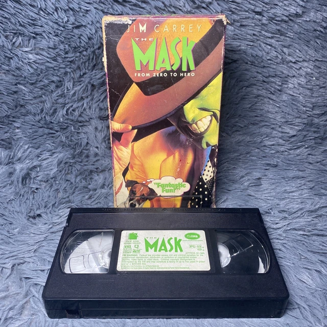 THE MASK VHS Tape 1995 Jim Carrey Cameron Diaz Green Tornado Comedy ...