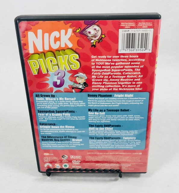 NICK PICKS 3 DVD Catscratch My Life robot adolescent All Grown Up Danny ...
