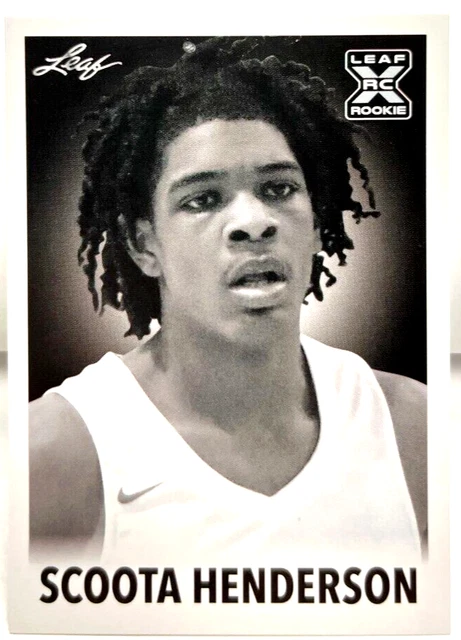 CARTE RECRUE SCOOTA Henderson 2021-22 Leaf 1960 Signatures « Exc Rachat ...