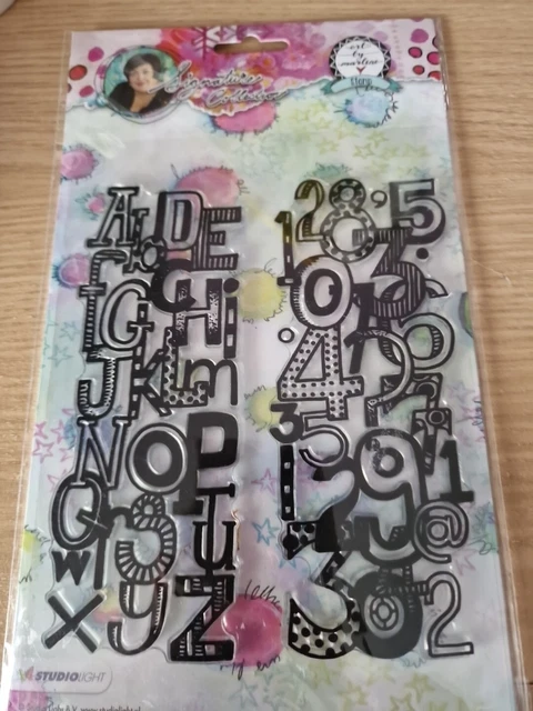 STUDIOLIGHT ART BY Marlene Alphabet &Numbers Collage Stamps £1.99 ...