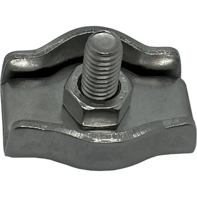 10X WIRE ROPE clamp Simplex Stainless steel V2A 304 10mm Rope clamp ...