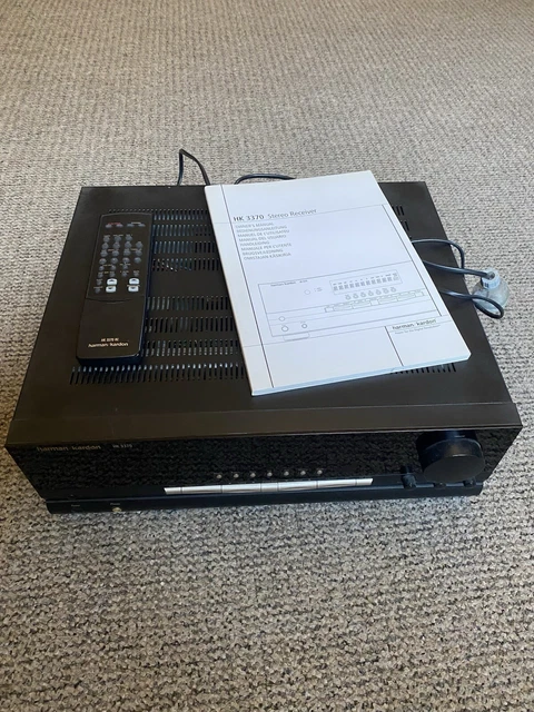 HARMAN KARDON HK3370 AM/FM Stereo Receiver Amplifier 70w + Phono Input ...