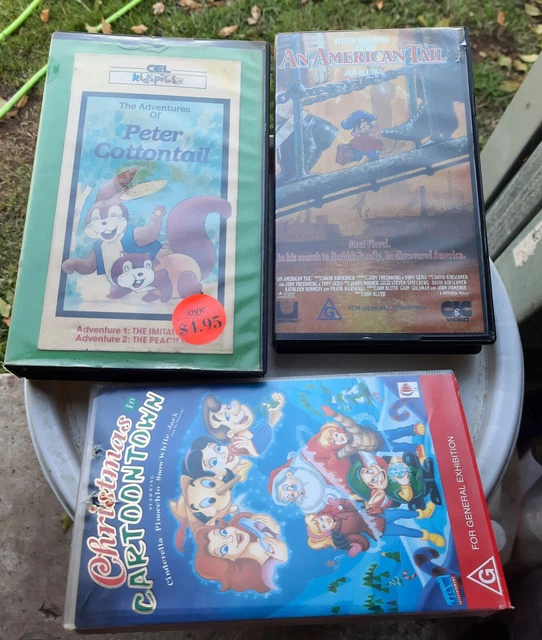 BUY-IT-NOW ..THREE KIDS PG VHS video tape cartoon movies $20.00 ...