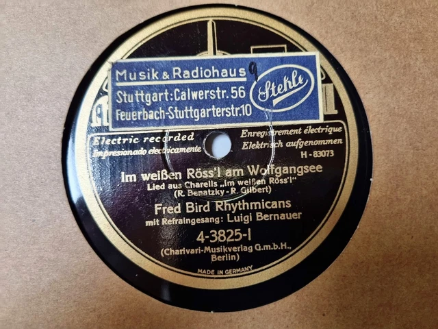 FRED BIRD RHYTHMICANS - Im weissen Röss'l am Wolfgangsee Schellack EUR ...