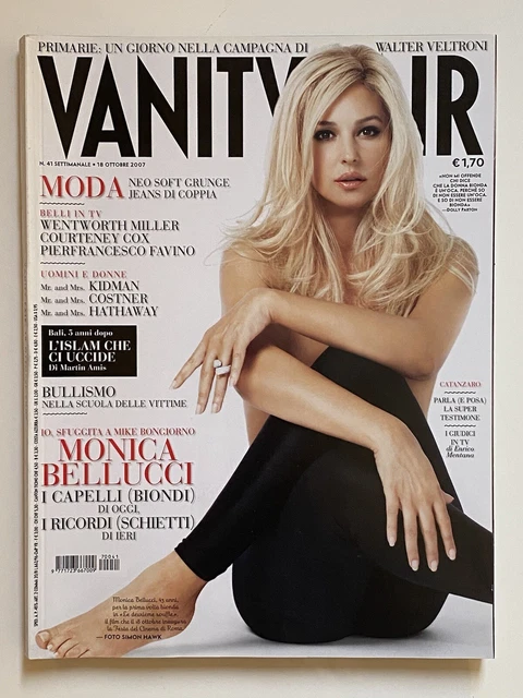 VANITY FAIR ITALIA Magazine Monica Bellucci Cover Anno 2007 EUR 19,00 ...
