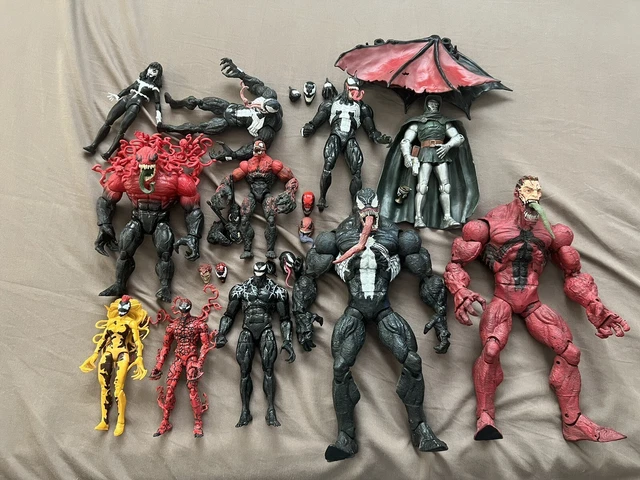 LOT MARVEL LEGENDS symbiotes venin carnage cri toxine Shriek Dr Doom ...
