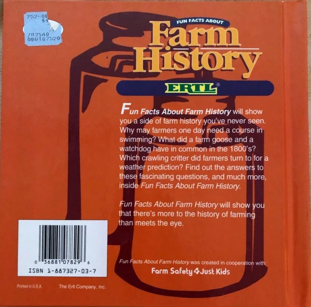FUN FACTS ABOUT Farm History $7.50 - PicClick