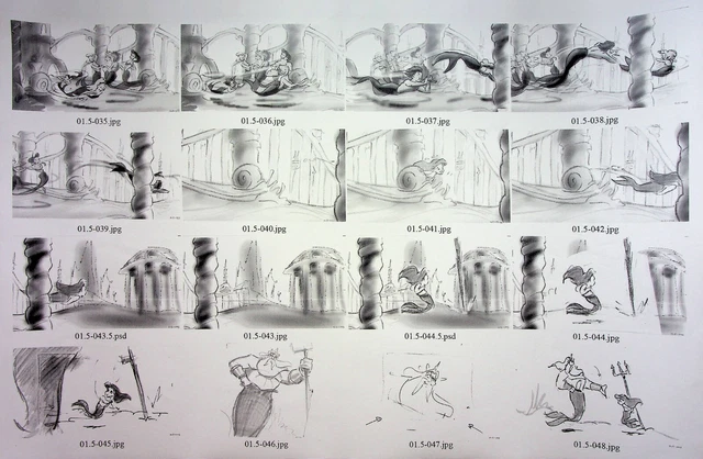 THE LITTLE MERMAID Ariel's Beginning Production Film Storyboard ...