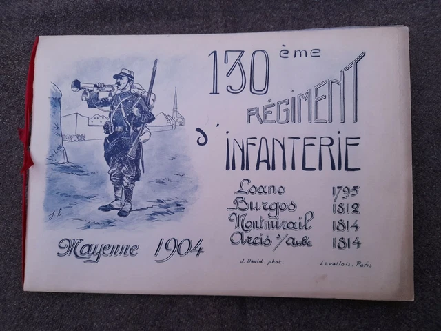 CARNET PHOTOS ALBUM souvenirs livret historique 130 eme regiment ...