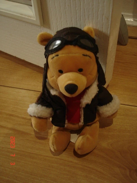 DISNEY STORE WINNIE The Pooh Aviator/Pilot Soft Toy With Tags £7.99 ...
