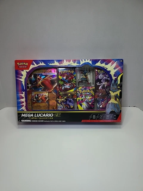 POKEMON TCG MEGA Lucario ex Premium Figure Collection Box Factory ...