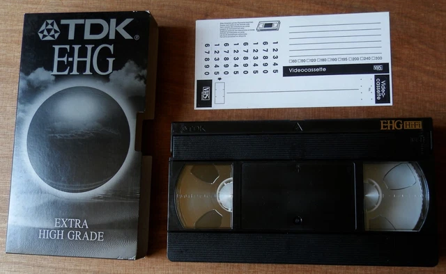 CASSETTE VHS TDK 180 EHG enregistrable EUR 1,00 - PicClick FR