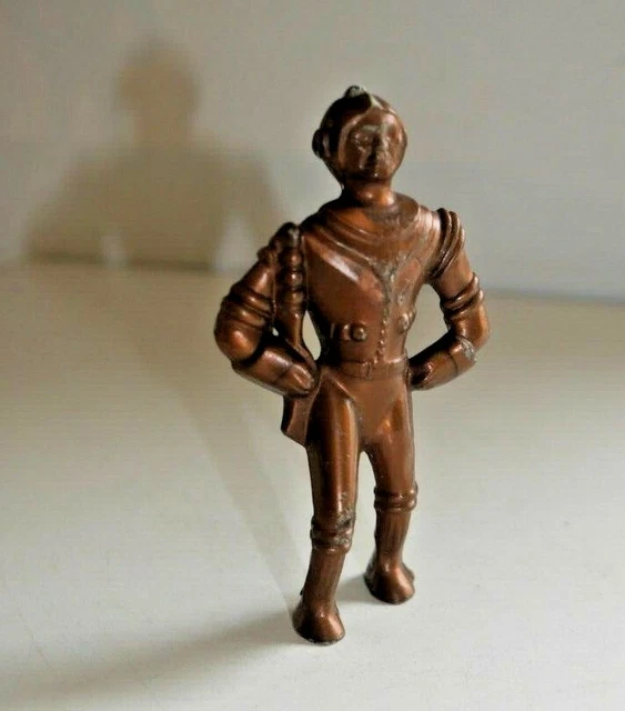 VINTAGE TUDOR ROSE Spaceman Figure Space Man Rare 1950's Bronze Plastic ...