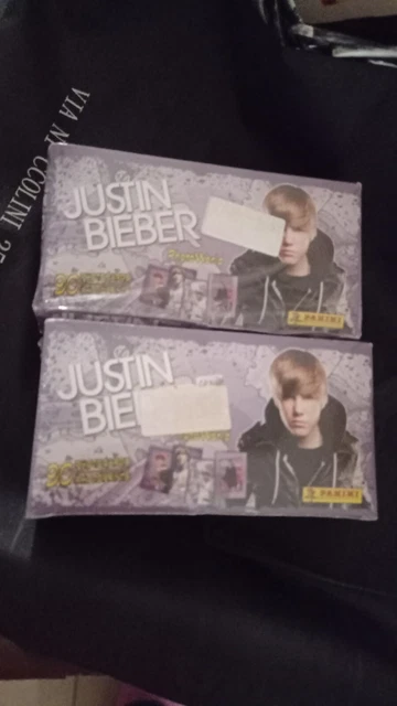 PHOTOCARDS JUSTIN BIEBER Panini 2 box no figurine EUR 10,00 - PicClick IT