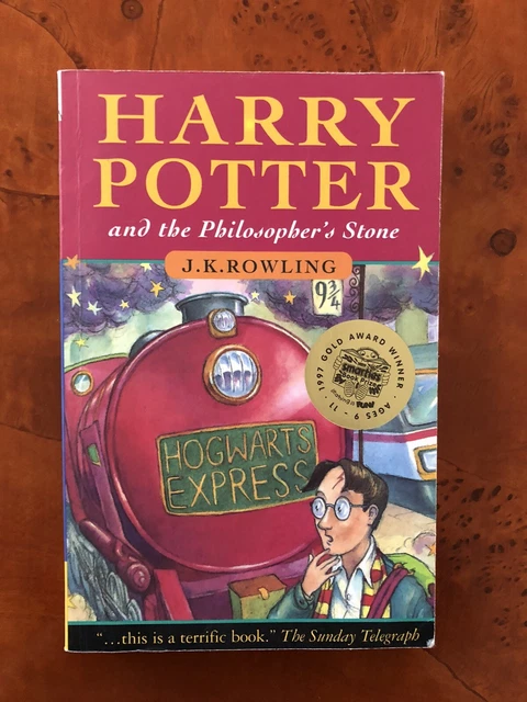 J K ROWLING'S Harry Potter and the Philosophers Stone 1st Ed PB With ...