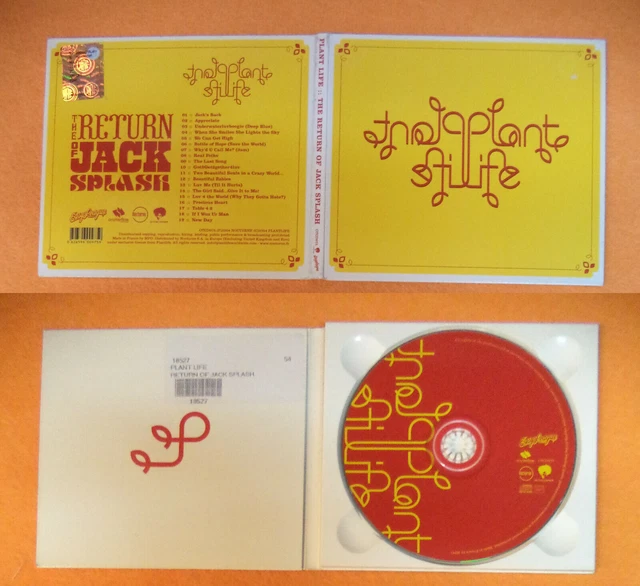 CD PLANT LIFE The Return Of Jack Splash 2004 France DIGIPACK no lp dvd ...