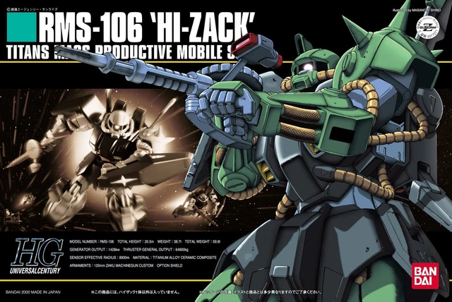 BANDAI SPIRITS 1077071 Hobby HGUC 1/144 #12 RMS-106 Hi-Zack ”Mobile ...