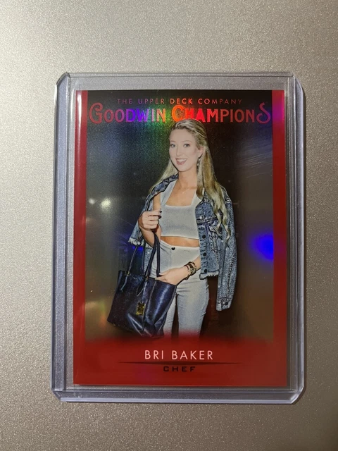 BRI BAKER - Chef - 2021 UD Goodwin Champions Platinum Red Holo Rainbow ...