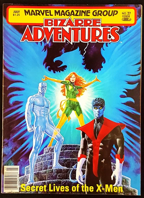 BIZARRE ADVENTURES #27 Secret Lives of the X-men Rare Marvel Mag VF+ ...
