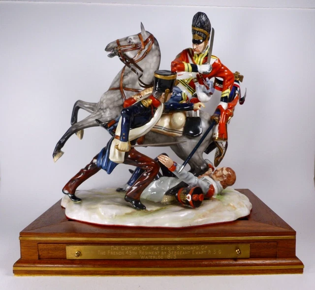 MICHAEL SUTTY MILITARY SOLDIER FIGURE GROUP THE BATTLE OF WATERLOO c ...