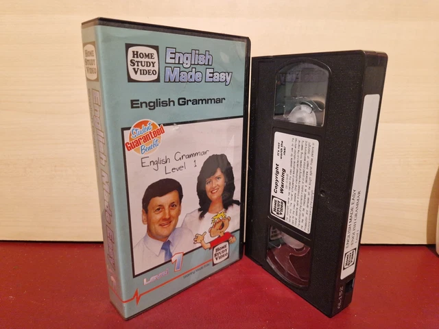 ENGLISH MADE EASY - English Grammar Level 1 - Home Study PAL VHS Video ...