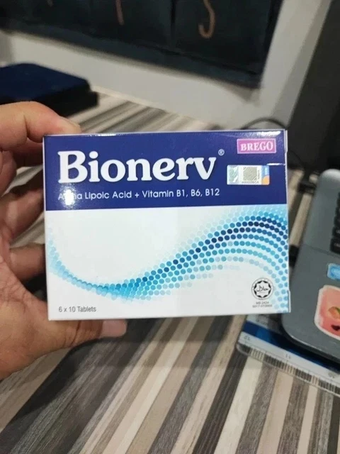 BIONERV ALPHA LIPOIC Acid, Vitamin B1, B6, B12 Reduces Nerve Pain 60's ...