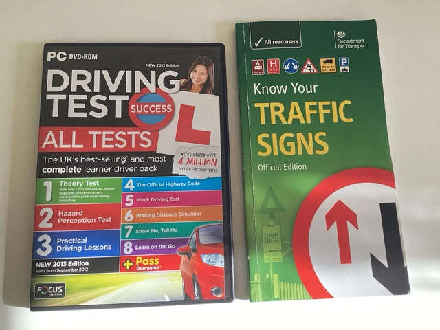 KNOW YOUR TRAFFIC signs book & Driving Test / All Tests CD / Dvd- rom £ ...