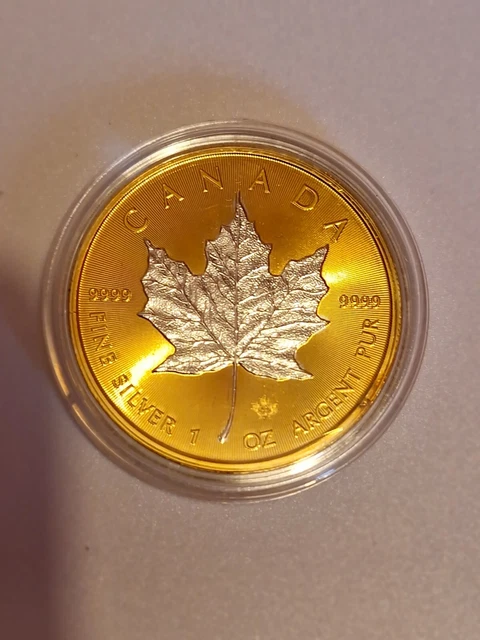 2018 CANADIAN 1OZ 9999 Fine Silver Maple Leaf Bullion Coin, Reverse ...
