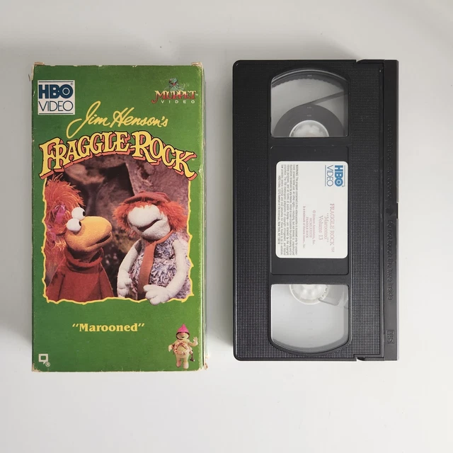 RARE JIM HENSONS Fraggle Rock "Marooned" VHS HBO Muppet Video Tape Red ...