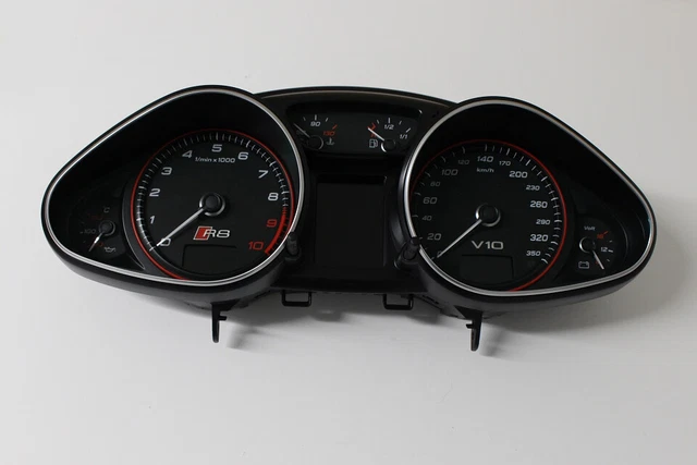 ORIGINAL AUDI R8 facelift V10 5.2 FSI instrument cluster speedometer ...