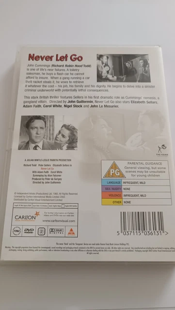 &NEVER LET GO& DVD Richard Todd Peter Sellers Adam Faith PG EUR 6,92 ...