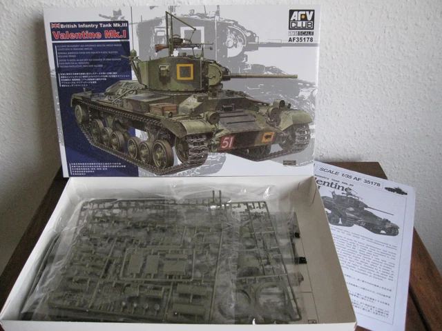 BRITISH INFANTRY TANK Valentine Mk. I von AFV-Club im Maßstab 1:35 NEU ...