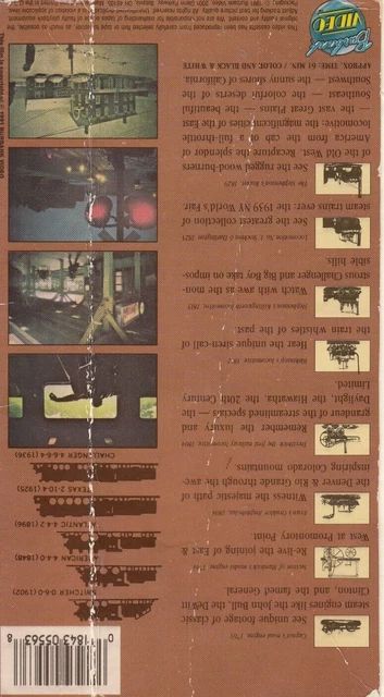 GOLDEN AGE OF Steam Trains (VHS) Archival Train Film Footage $2.87 ...