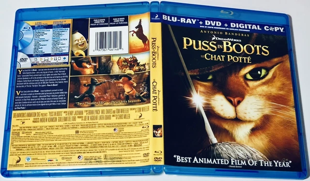 PUSS IN BOOTS (Blu-ray/DVD, 2012) 2-Discs Bilingual Dreamworks ...