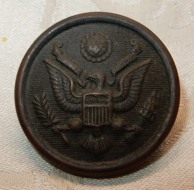 WW2 US ARMY AIR FORCE CONVERTED BUTTON PIN BADGE WORLD WAR II By MYERS ...