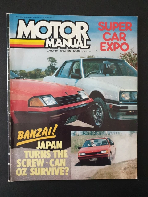MOTOR MANUAL - Vintage Australian Motoring Magazine No.476 January 1982 ...