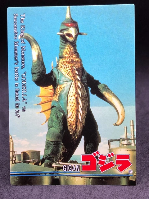 GODZILLA CYBORG MONSTER Gigan Toho Film Amada Dinosaure Carte Jeu TCG ...
