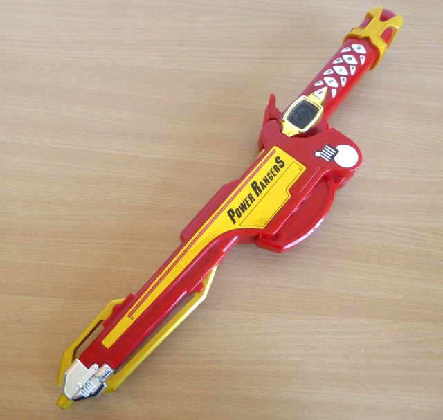 POWER RANGERS RED Ninja Storm Sword Blaster Toy Working Bandai 2002 £12 ...