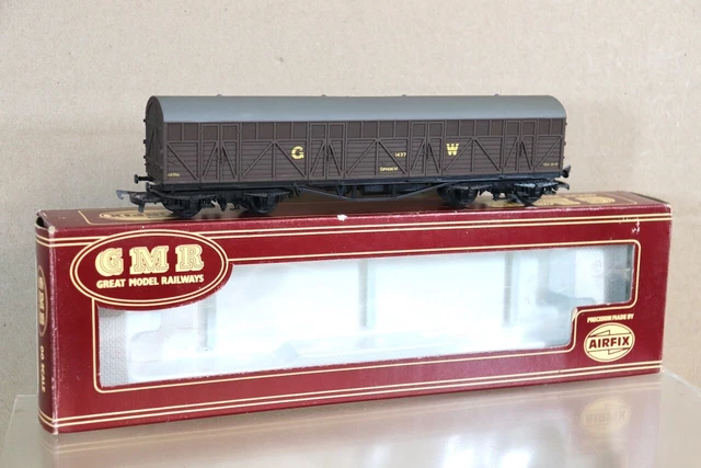 AIRFIX 54308 GW GWR BROWN SIPHON H BOGIE VAN WAGON 1437 BOXED of £16.50 - PicClick UK
