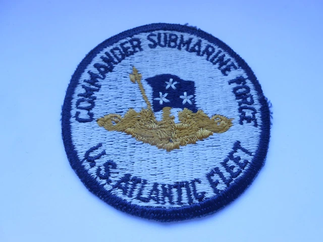 COMMANDER SUBMARINE FORCE us atlantic fleet us navy squadron cloth ...