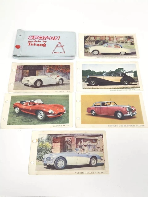 VINTAGE TRIANG SPOT On Data Sheet Book + 6 Rare Collectable Cards Lot ...