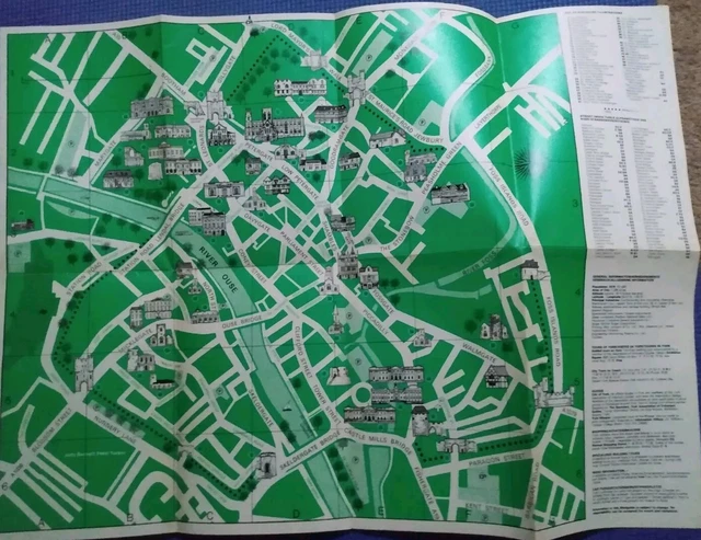 VINTAGE YORK TOURIST Map/Mini Guide, Late 1970s £2.50 - PicClick UK