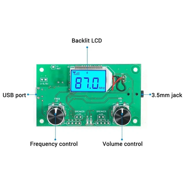 FM RADIO RECEIVER Broadcast Receiver Receiver Module Radio Receiver ...