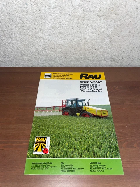BROCHURE PROSPEKT PROSPECTUS PULVERISATEUR SPECIAUX POUR TRACTEUR FENDT-traktor EUR 9,99 ...