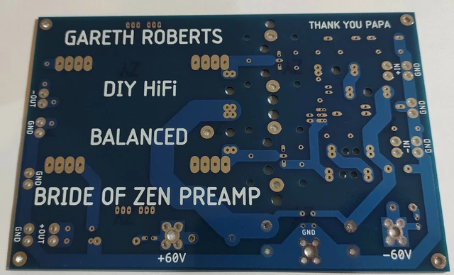 BALANCED BOZ NELSON Pass Preamp PCB Board Set With Power Supply ...