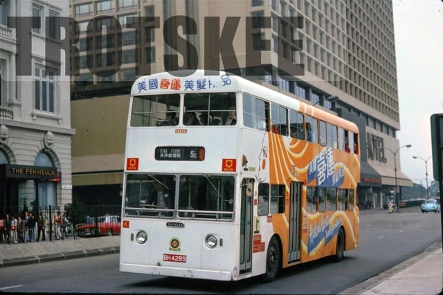 35MM SLIDE HONG KONG KMB Kowloon Motor Bus Daimler Fleetline BH4289 ...