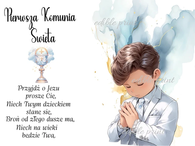 PIERWSZA KOMUNIA SWIETA Holy Communion £7.49 - PicClick UK