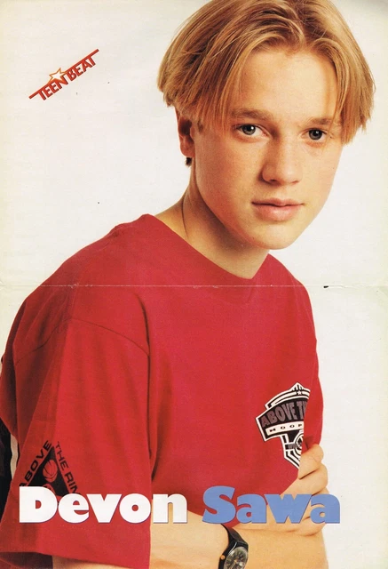 DEVON SAWA - Jonathan Taylor Thomas - 16" x 11" Teen Mag Pinup Poster ...