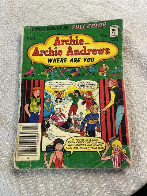 VINTAGE COMIC BOOK Cartoon Archie Andrews Where Digest Magazine Mancave ...