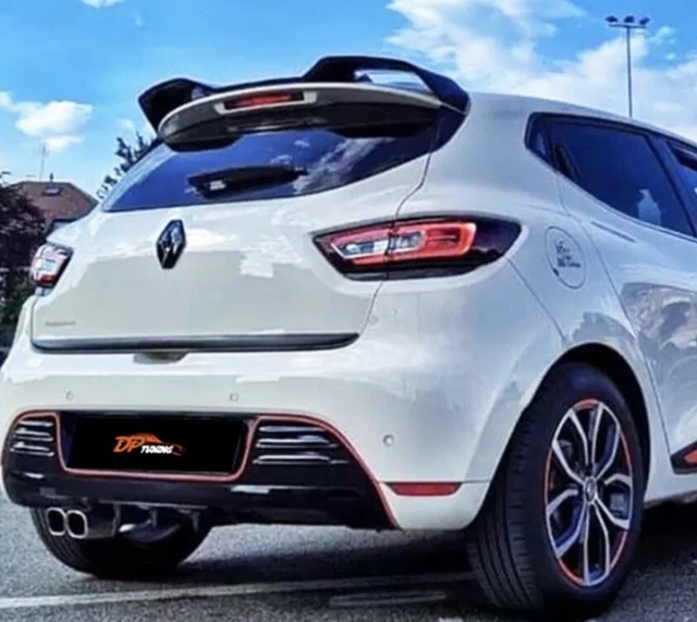 RENAULT CLIO MK4 RS Gloss Black Rear Spoiler Body Kit 2012-2019 £160.00 ...